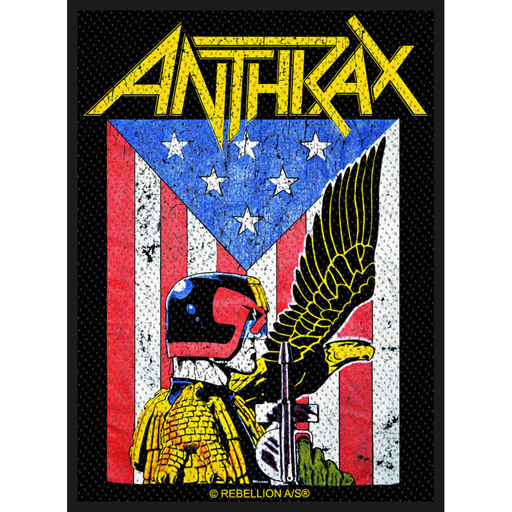 Anthrax Judge Dredd Woven Patch – ShirtsNThingsAZ