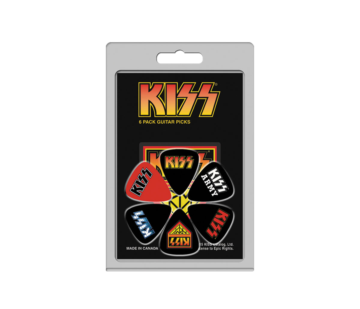 Guitar Pick Set-Kiss Logos – ShirtsNThingsAZ
