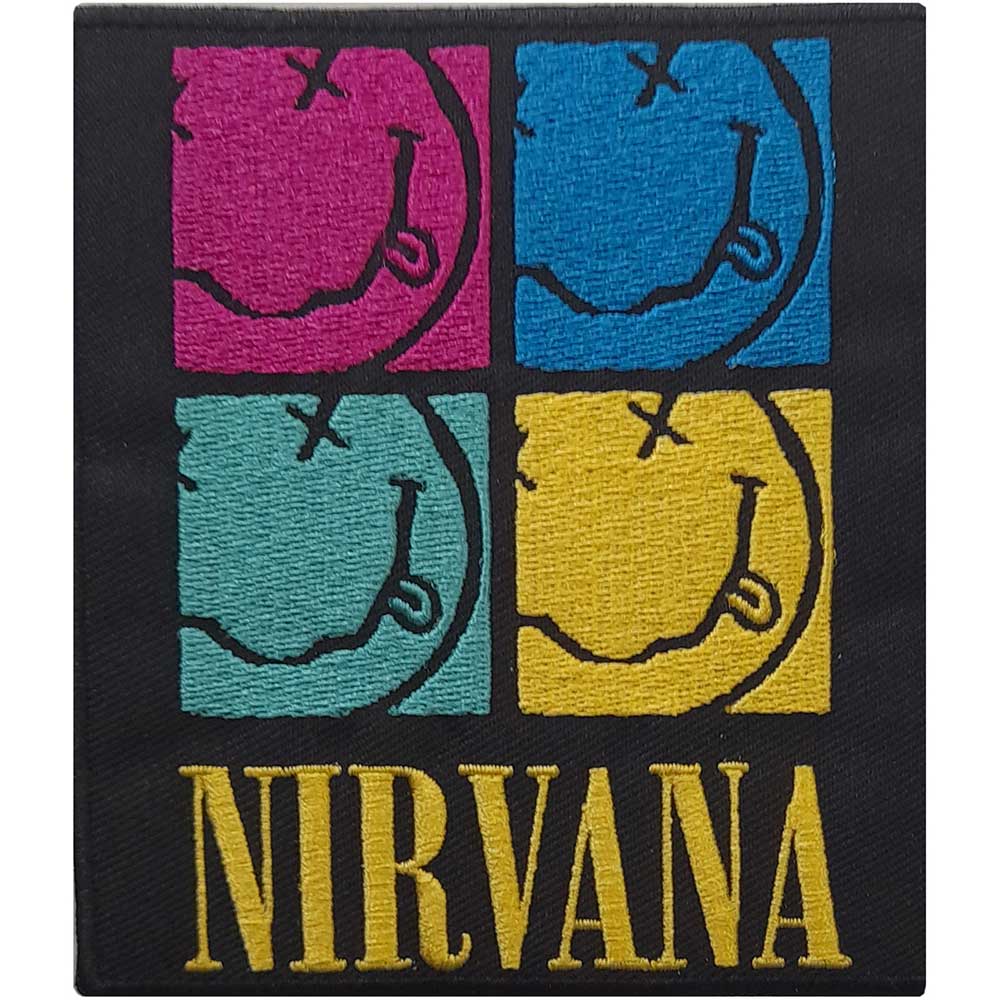 Nirvana Smiley Squares – ShirtsNThingsAZ