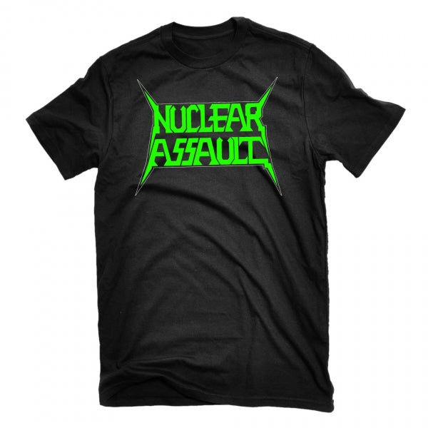 Nuclear Assault Logo Green – ShirtsNThingsAZ