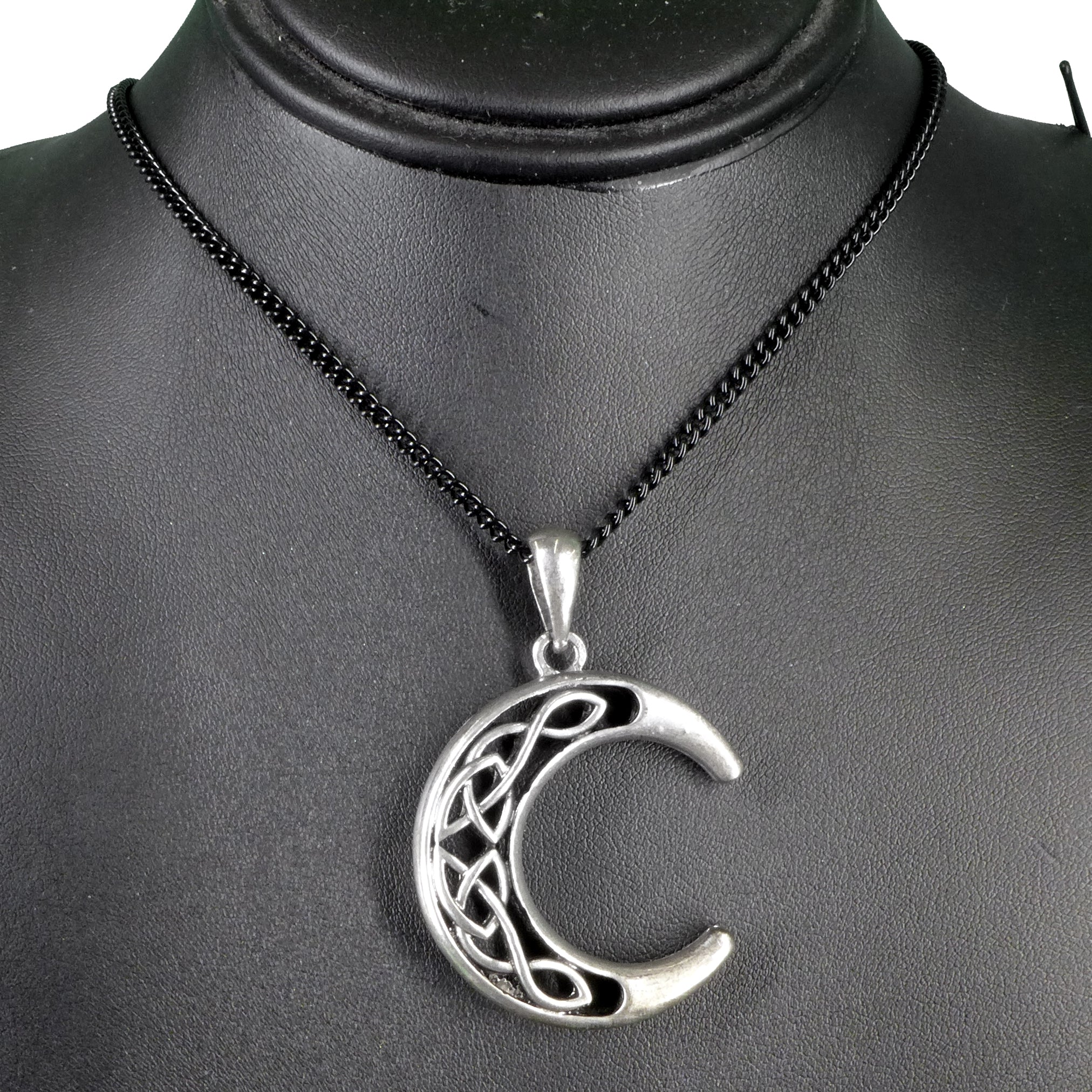 Celtic Crescent Moon Necklace